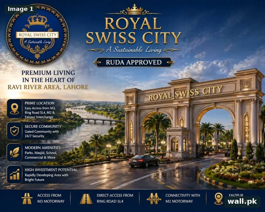 Royal Swiss City Lahore — RUDA-Approved by HRL & RKS Developers ...